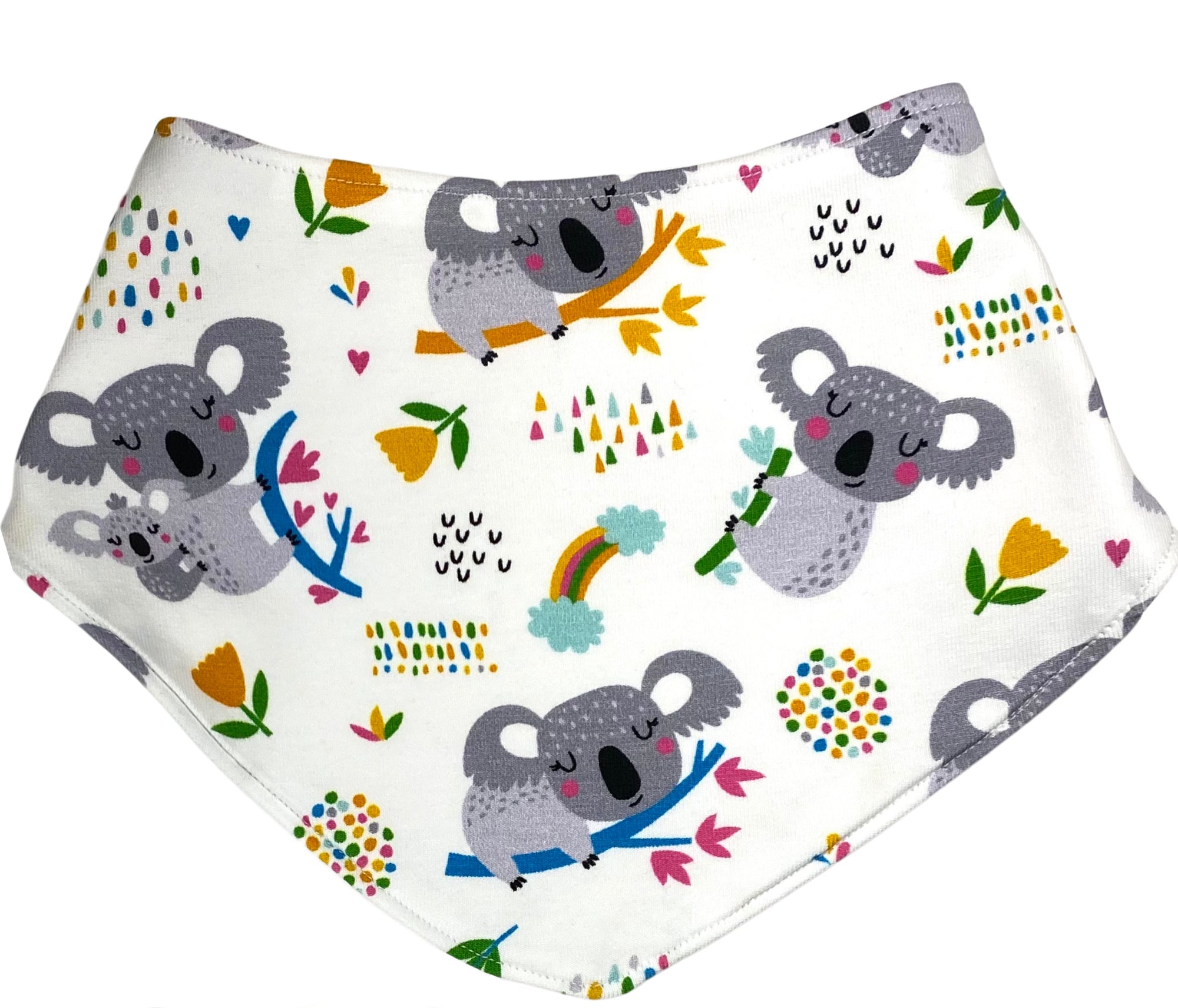 Koala Bear Print Baby Bandana Dribble Bib – Sugar Sandwich Design Studio